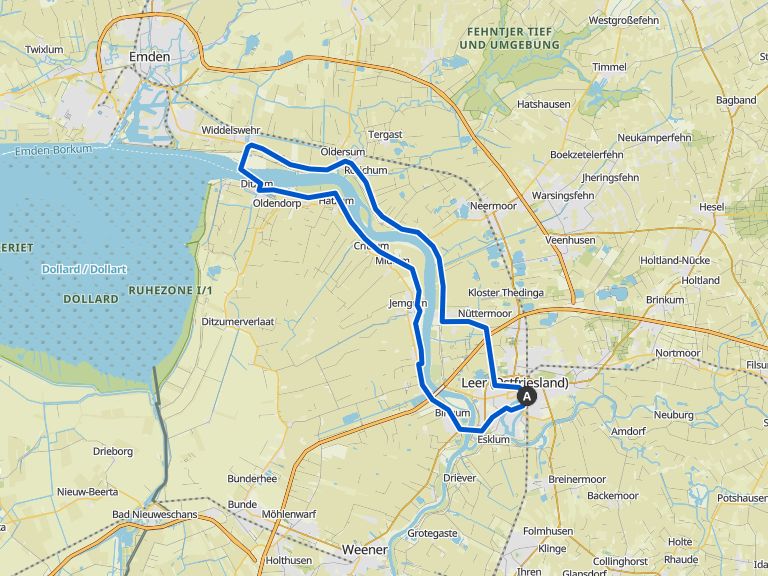 Von Leer (Ostfriesland) nach Ditzum | Fahrradtour | Komoot